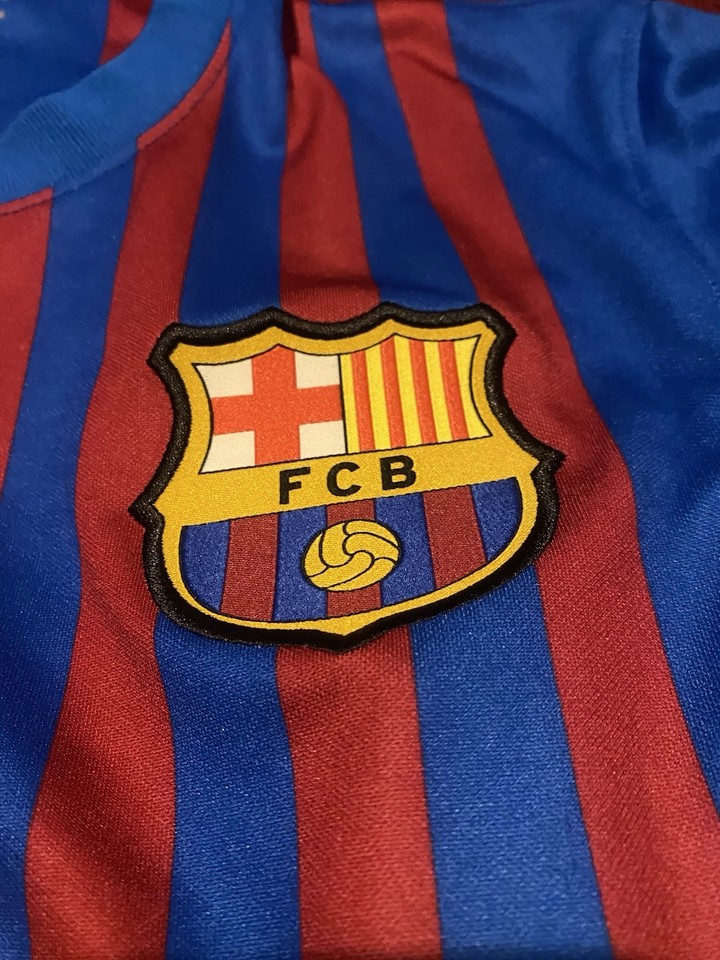 Barcelona FC' Football Kit Blue/Red Small | eBay UK
