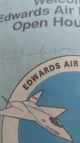 Edwards Air Force Base Souvenir Edition Program 1990. Signed By Chuck ...