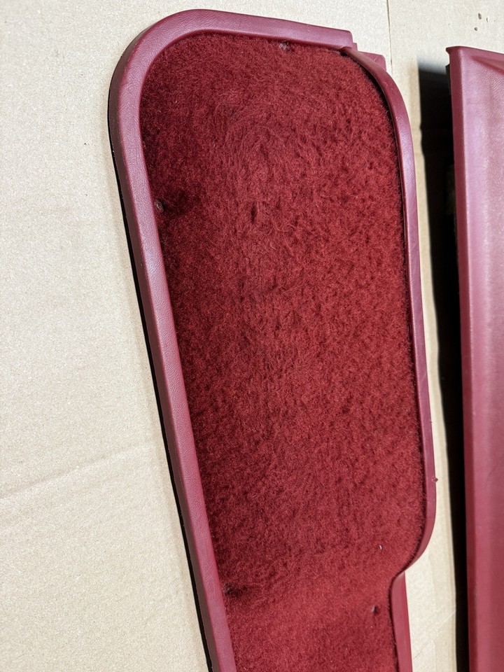 1987-91 Ford F150 F250 F350 Bronco XLT Door Panels Deluxe Red Driver ...