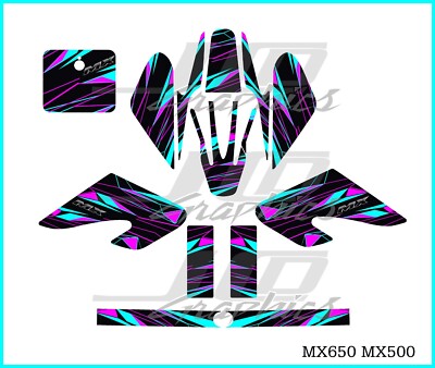 Razor MX500 MX650 graphics kit decals THICK AND HIGH GLOSS ...... | eBay