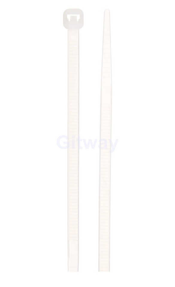 500 Set 14" Long Nylon Plastic White Wire Cable Loop Zip Tie Ty Ties ...