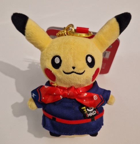 Official Haneda Airport Pikachu Mascot Plush Keychain Cabin Pokemon ...