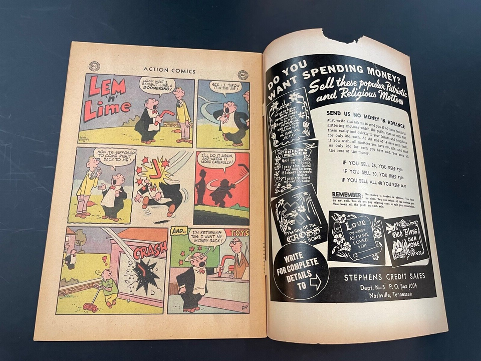 Action Comics #230. 1957 DC Comics! Very Nice Copy. Chip on Back Cover ...