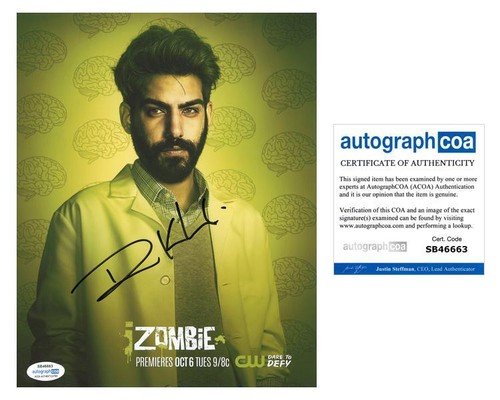 Rahul Kohli "iZombie" AUTOGRAPH Signed 'Ravi Chakrabarti' 8x10 Photo ...