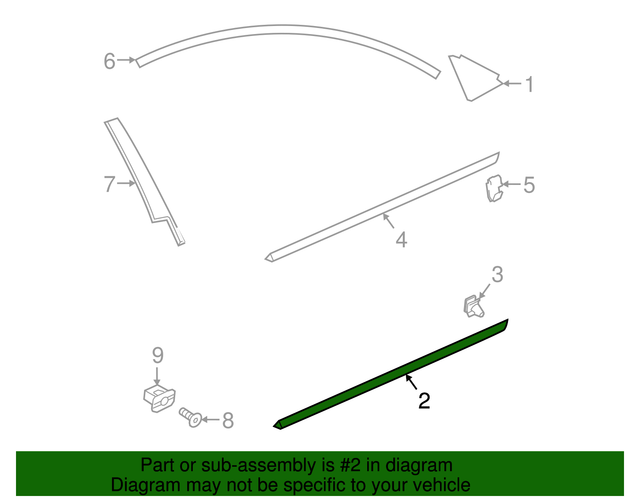 Genuine OEM Door Molding for Volvo 31447623 for sale online | eBay