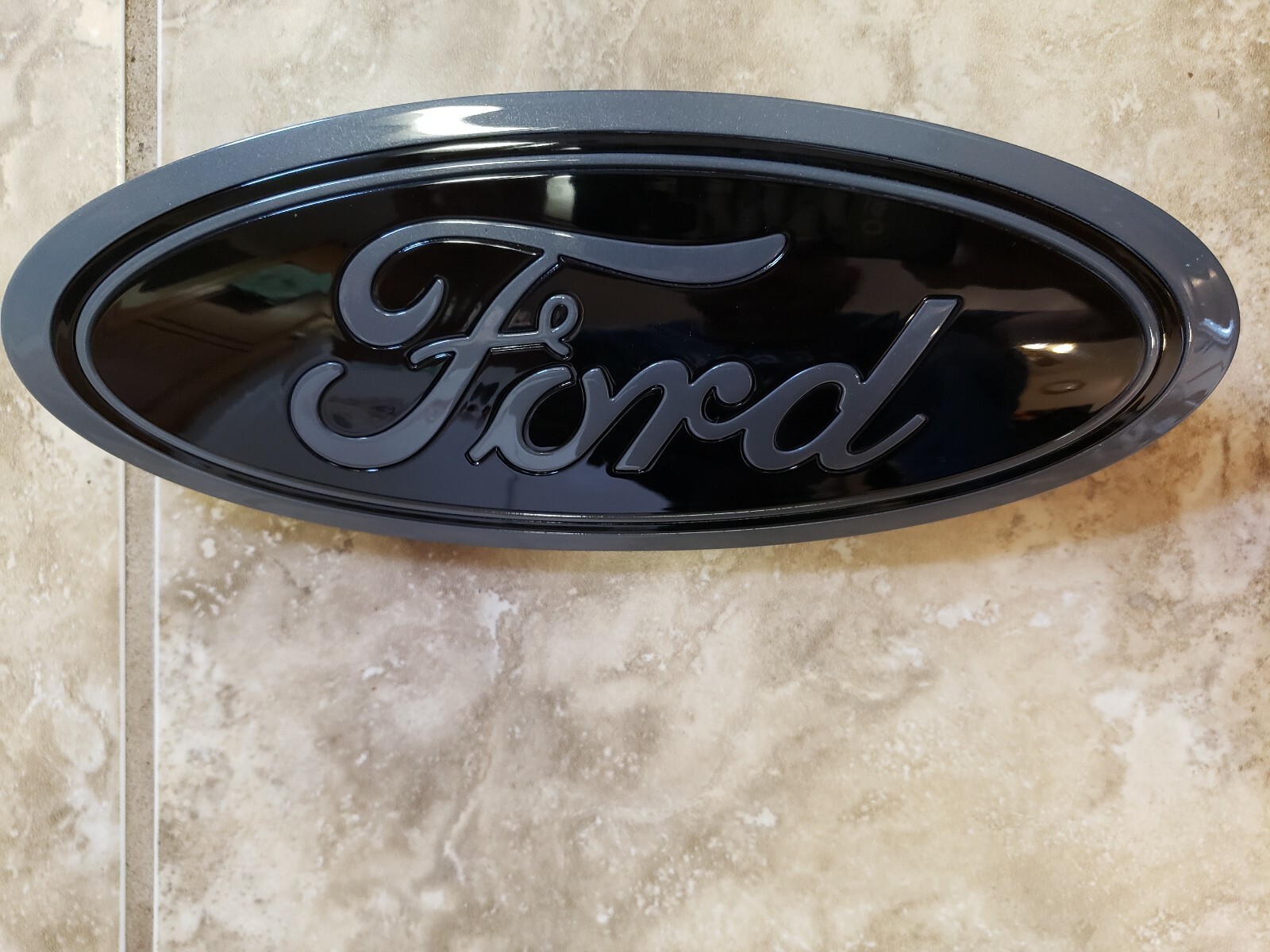 2015-20 F150 custom GRILL emblem ABYSS GRAY AND GLOSS BLACK. 9.5" | eBay