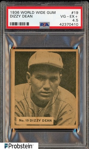 1936 World Wide Gum #19 Dizzy Dean St. Louis Cardinals HOF PSA 4.5 | eBay