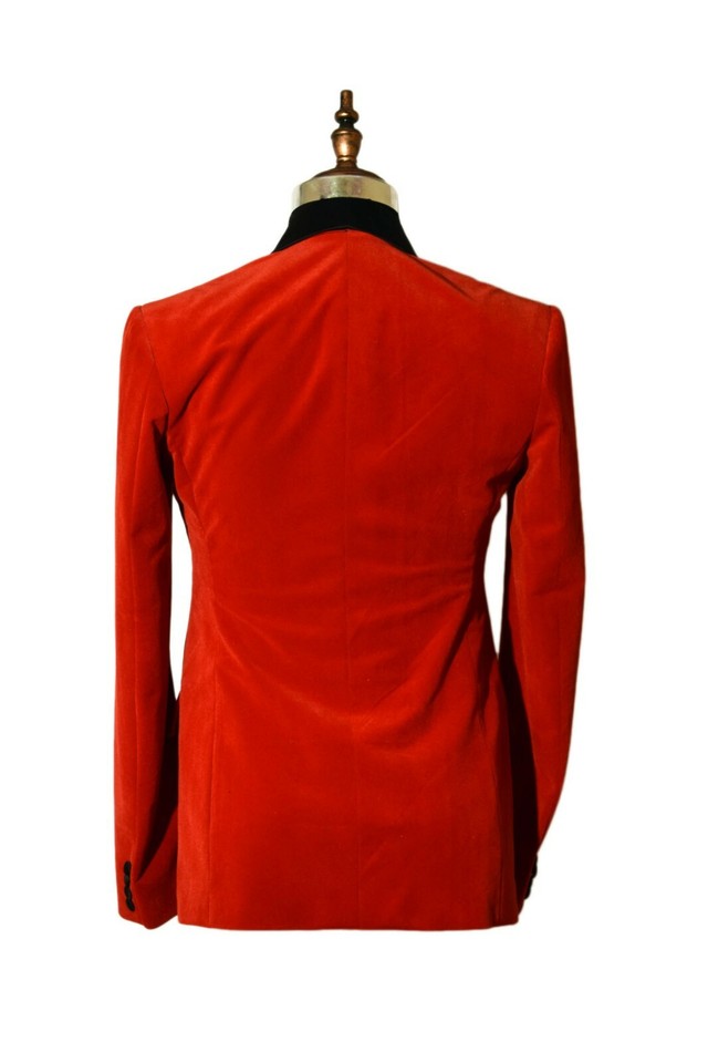 Men Red Smoking Jacket Designer Elegant Luxury Tuxedo Party Wear ...