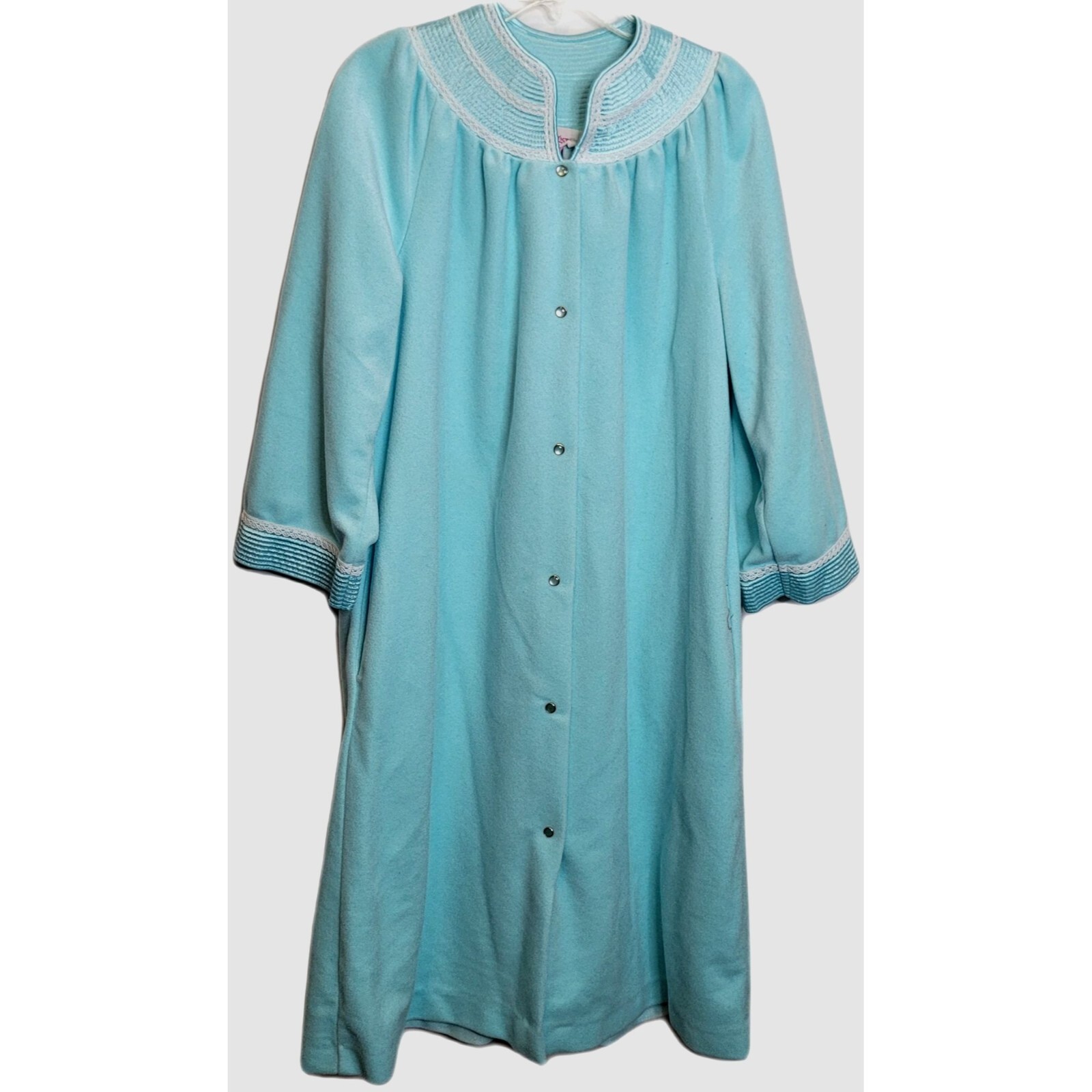 Vintage Evelyn Pearson Polyester Robe Womens Large Light Blue Pearl ...