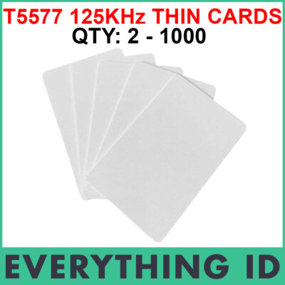 NEW T5577 125KHz LOW FREQUENCY RFID ID THIN CARD READ WRITE LF T5567 ...