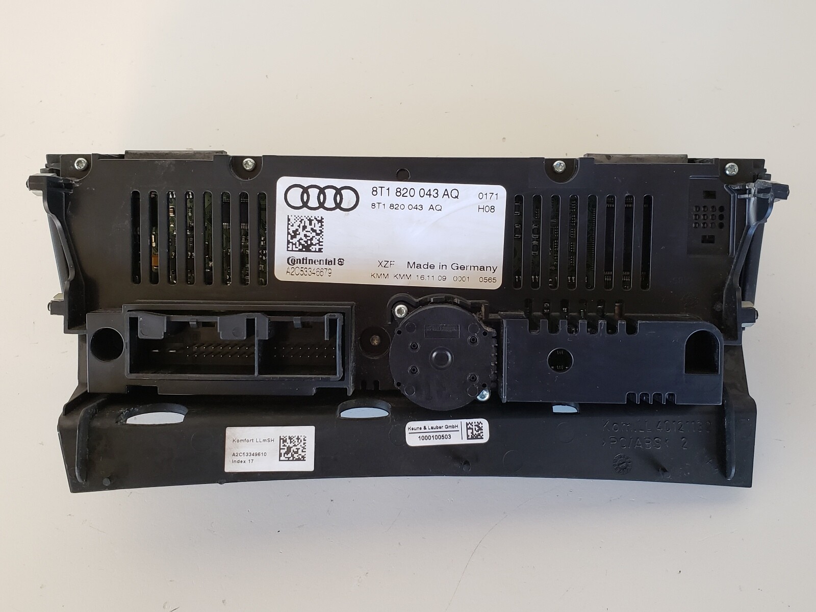 09-12 Audi Q5 A4 8T1 820 043 AQ Climate Control Panel Temp Unit A/C ...