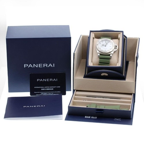 PANERAI PAM01226 Submersible QuarantaQuattro Bianco Automatic Men's # ...