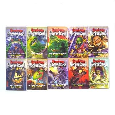 Lot of 10 Goosebumps Horrorland Books Numbers # 1-10 by R.L. Stine Set ...