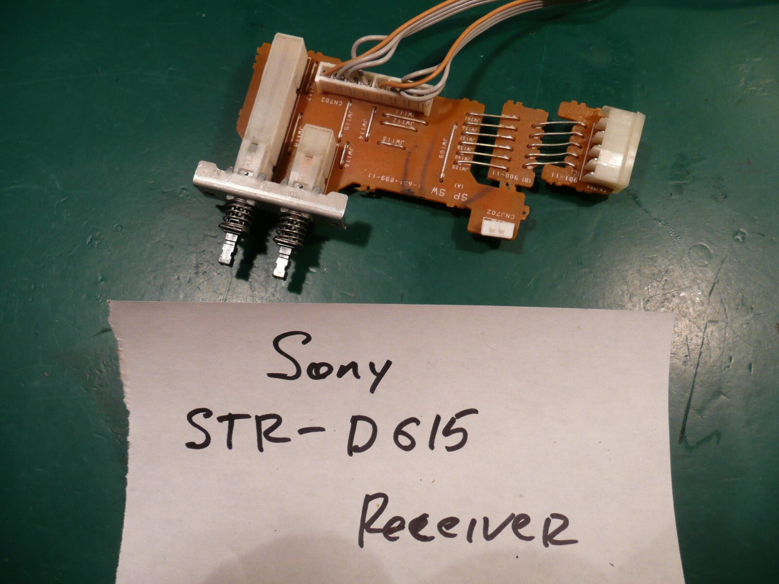 Sony STR-D615 Receiver Replacement Parts Circuit Board Part # 1-651-899 ...