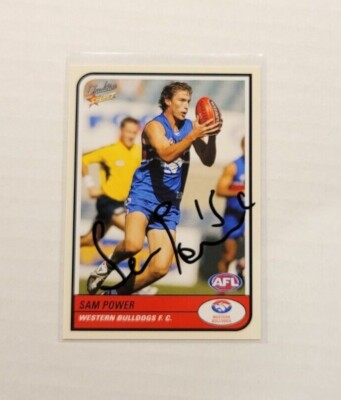 WESTERN BULLDOGS - SAM POWER SIGNED AFL 2005 SELECT CARD | eBay Australia