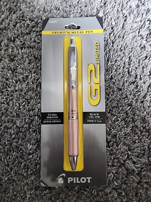 Pilot G2 Limited Premium Metal Refillable Rolling Ball Gel Pen .7mm ...