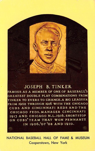 Joseph B Tinker National Baseball Hall of Fame & Museum | eBay