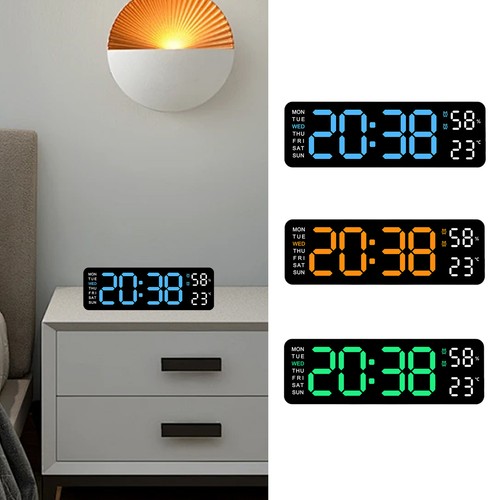 Digital Clock for Wall Digital Rectangular Wall Clock attractively | eBay