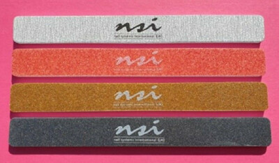 NSI Mylar Nail Files Professional Acrylic Gel SNS 80 100 180 240 Grit ...