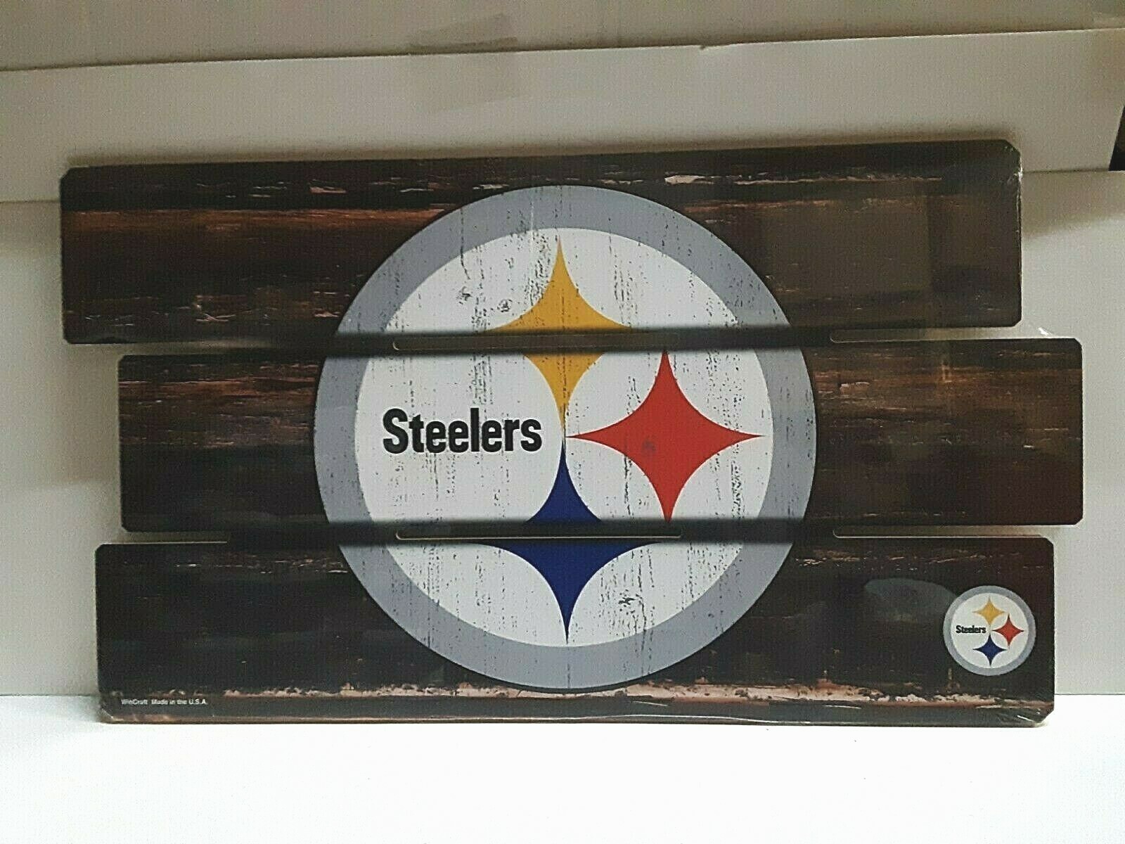 Pittsburgh Steelers NFL 14" x 25" Fence Sign | eBay