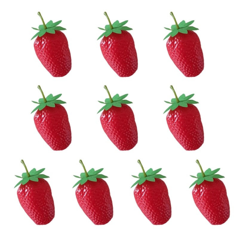 Artificial Fruit Decorations Party Home Strawberry Photography Props ...