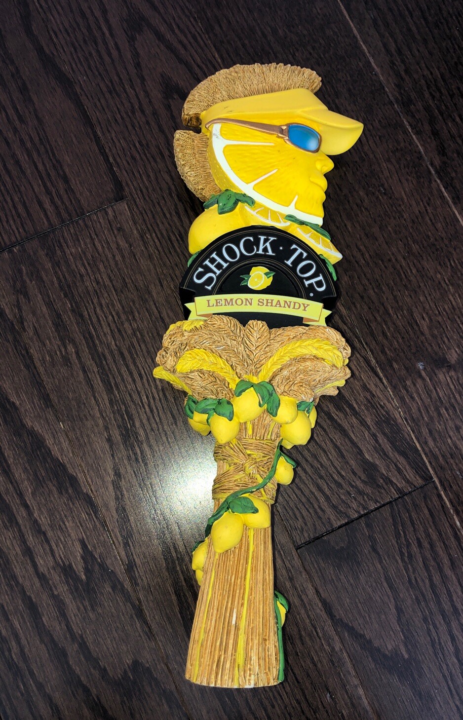 Shock Top Lemon Shandy Mohawk Tall Beer Tap Handle - Brand New - Double ...