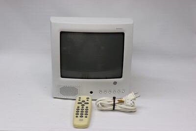 GE 09GP344 Spacemaker 9" CRT TV, Retro Watching, Gaming W/Remote No ...