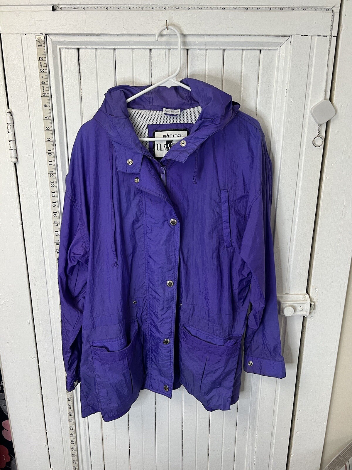 River Edge Classique windsuit jacket womens large pur… - Gem