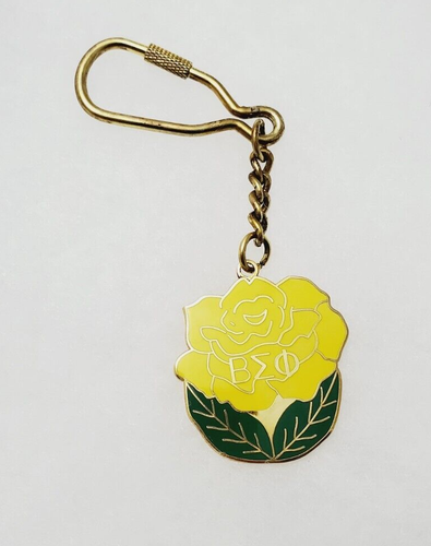 Vintage Beta Sigma Phi Fraternity Sorority Keychain key chain fob ...