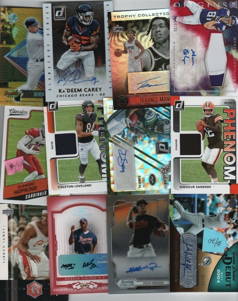 HUGE Sports Card Collection Lot Auto Patch RC Sutton Gordon Ohtani ...