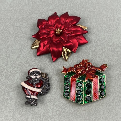 Vintage Christmas Holiday Pin Brooch Lot Judith Jack Sterling Silver ...