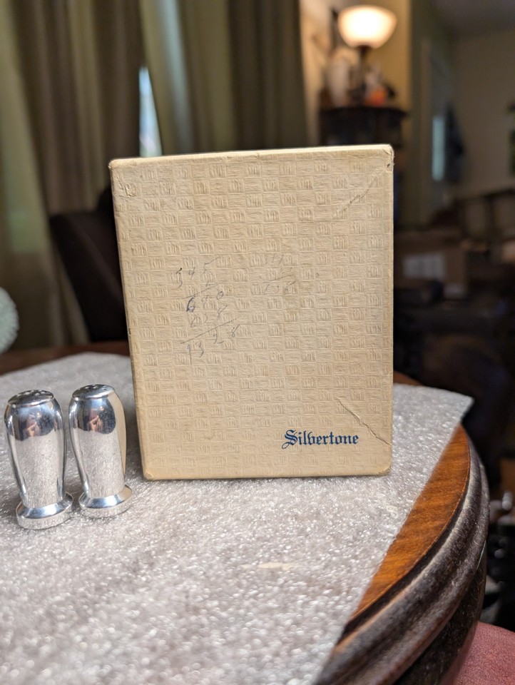 Elmore Of California MCM Atomic Bomb Set 3 Salt & Pepper Shakers Silver ...