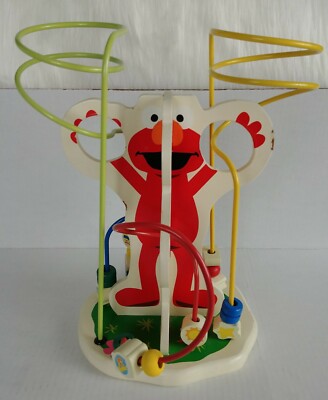 Wood Sesame Street Elmo Activity Stand 13 in Tall.. | eBay