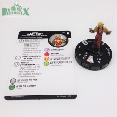 Heroclix DC Rebirth set Lady Vic #043 Rare figure w/card! | eBay