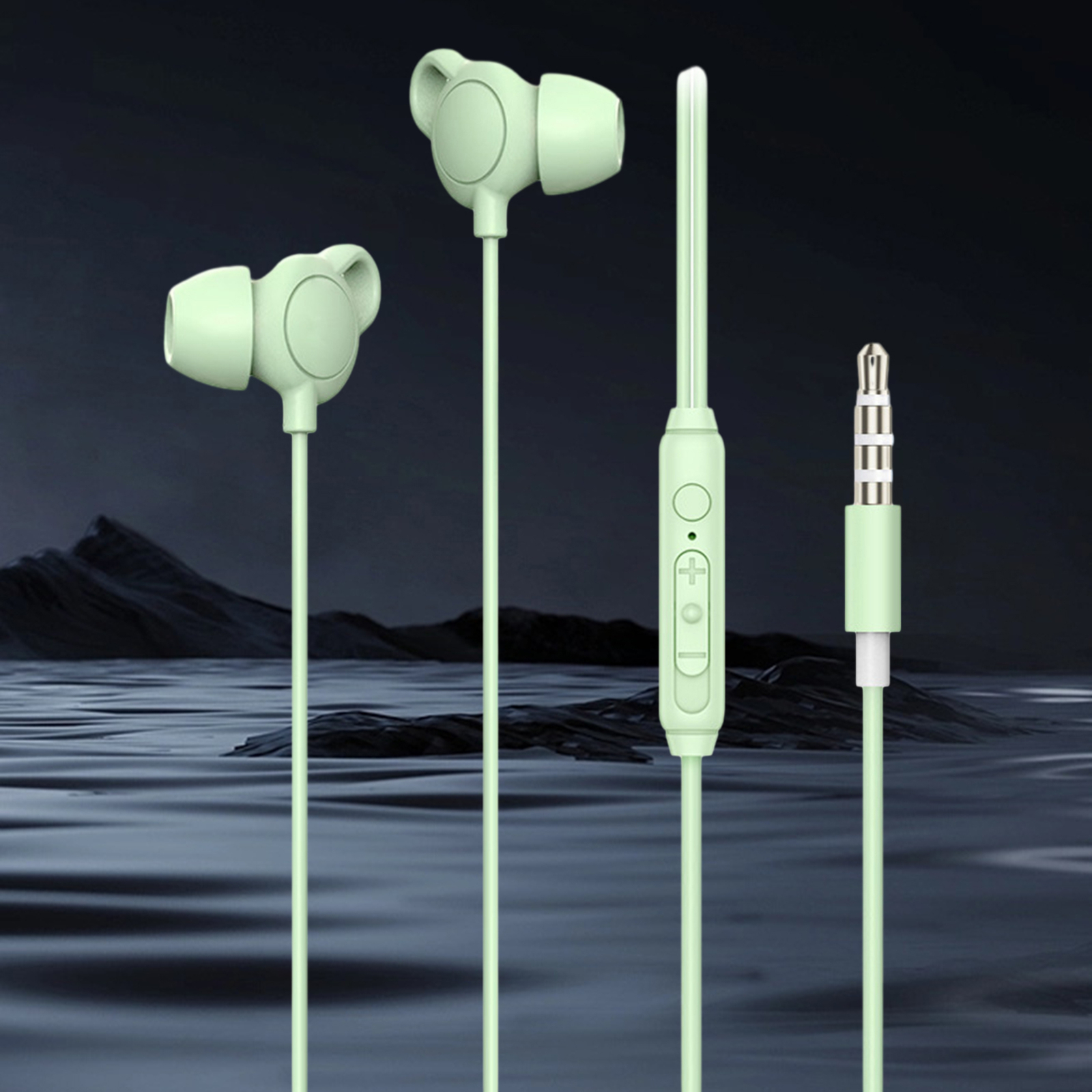 Turtle Shell Design Earphone Earphone with Sliding Tuning Microphone ...