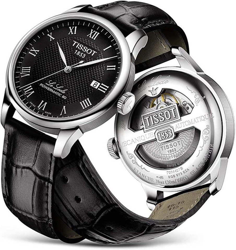 TISSOT (Tiso) Watch Men's Tissot Le Rockle Power Matic 80 Black Dial ...