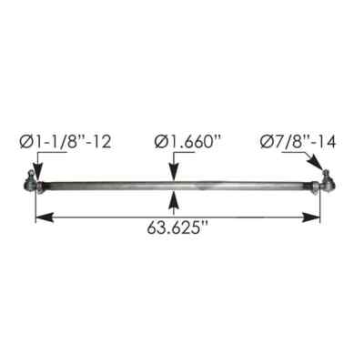 Cross Tube Assembly Freightliner Part 463.DS9887,6803307903, 6803308003 ...