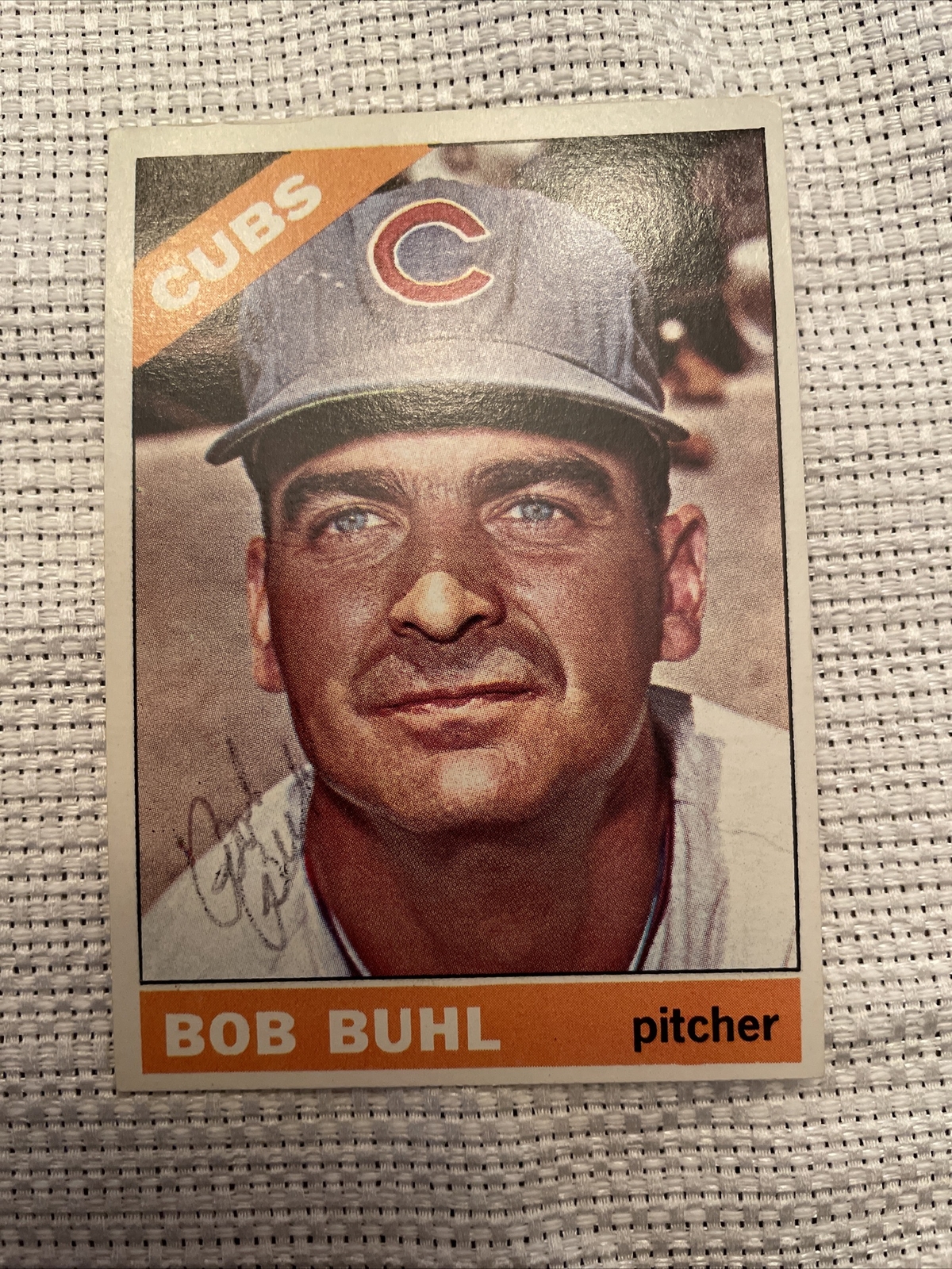BOB BUHL 1966 TOPPS AUTOGRAPHED SIGNED AUTO BASEBALL CARD 185 CUBS | eBay