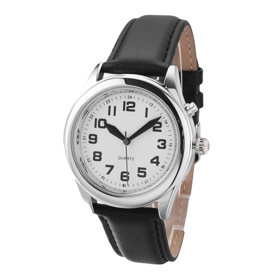Talking Watch Button English Spanish German French Alarm Talk Speak ...