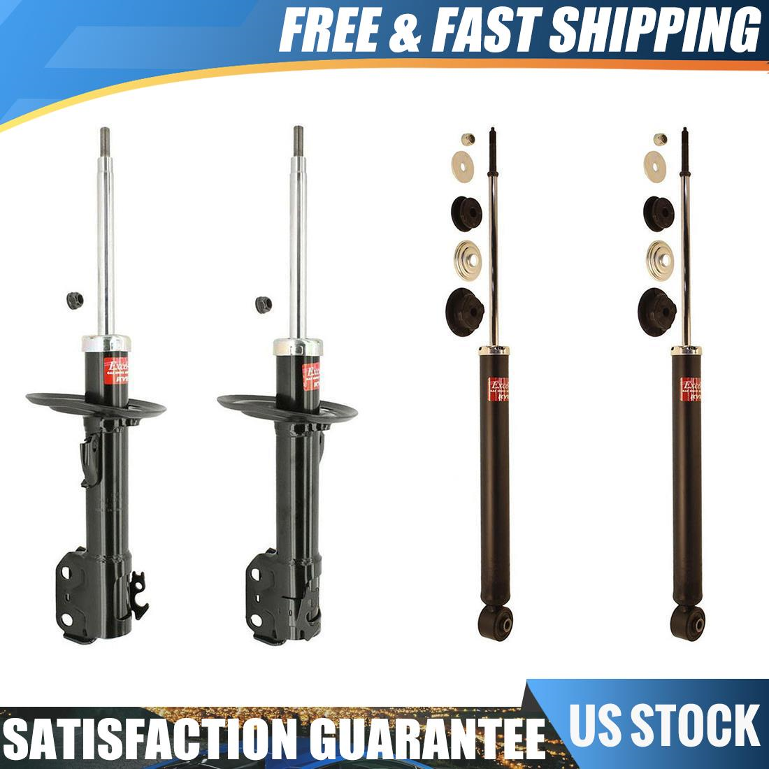 Set 4X KYB Excel-G Front Rear Shocks & Struts For 2012-2014 Toyota ...