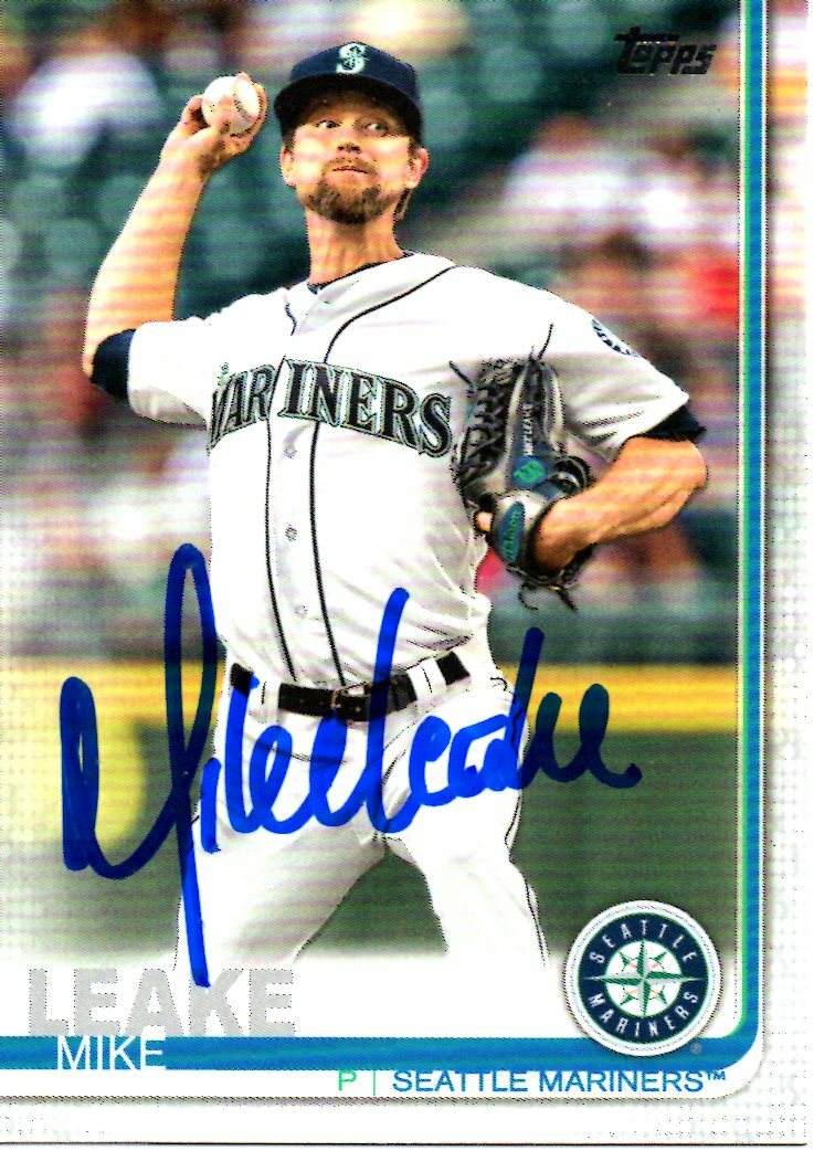Mike Leake Seattle Mariners 2019 Topps Autographed Signed Card | eBay