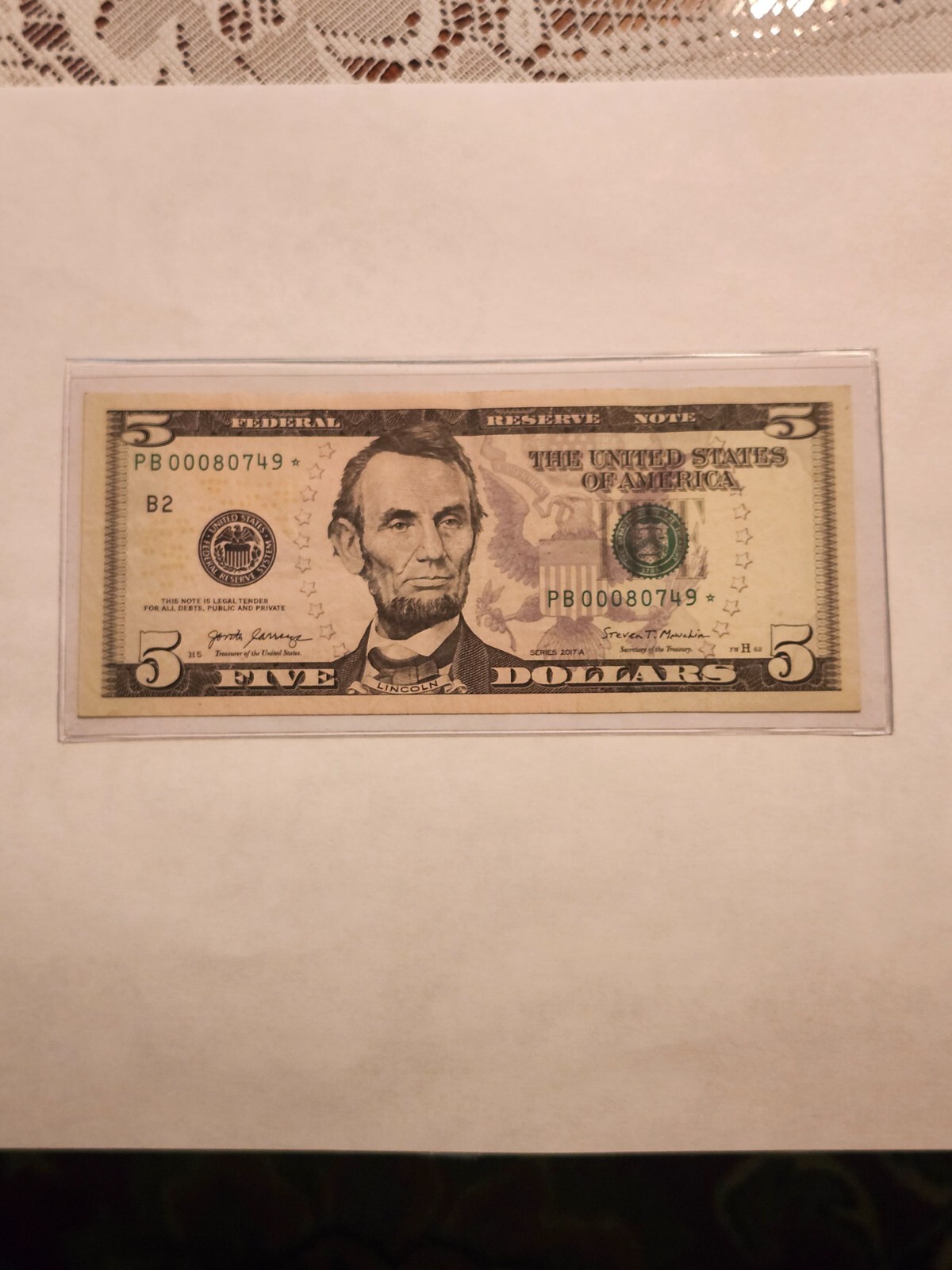 2017 A New York $5 Star Note Run #1 125k Extremely Rare PB00080749* | eBay