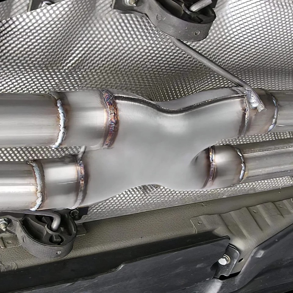 2.5" X-pipe Universal exhaust pipe 304 stainless steel | eBay