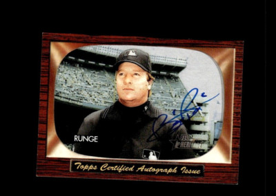 2004 Bowman Heritage Signs of Authority Brian Runge Auto #SA-BR MLB ...