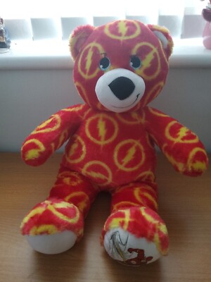 Build A Bear The Flash Plush DC Comics Justice League Logo Bear 16 ...