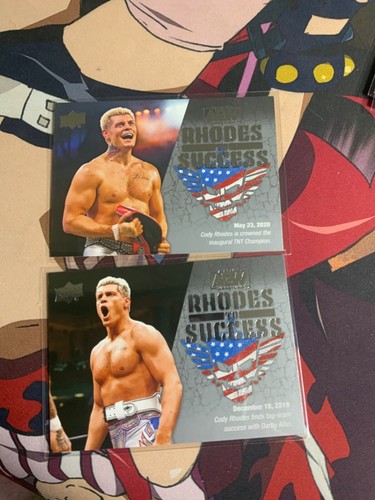 2021 UPPER DECK AEW RHODES TO SUCCESS GET YOUR CODY RHODES CARDS | eBay