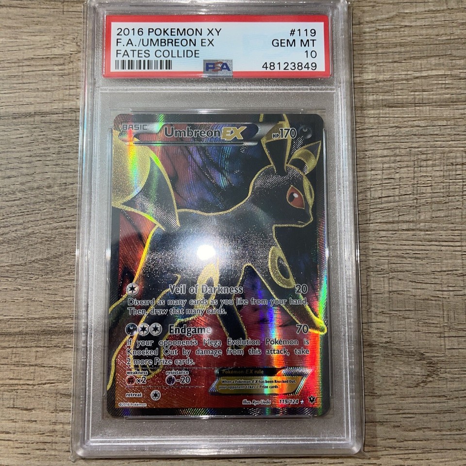 2016 Pokemon XY Fates Collide Full Art Umbreon EX #119 PSA 10 | eBay