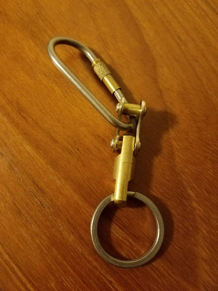 Titanium EDC Screw Lock Carabiner, Keychain, Key Ring | eBay