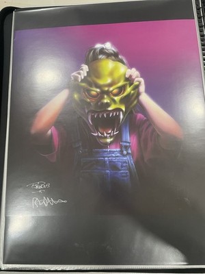 Goosebumps RL Stine Tim Jacobus Signed Poster | eBay