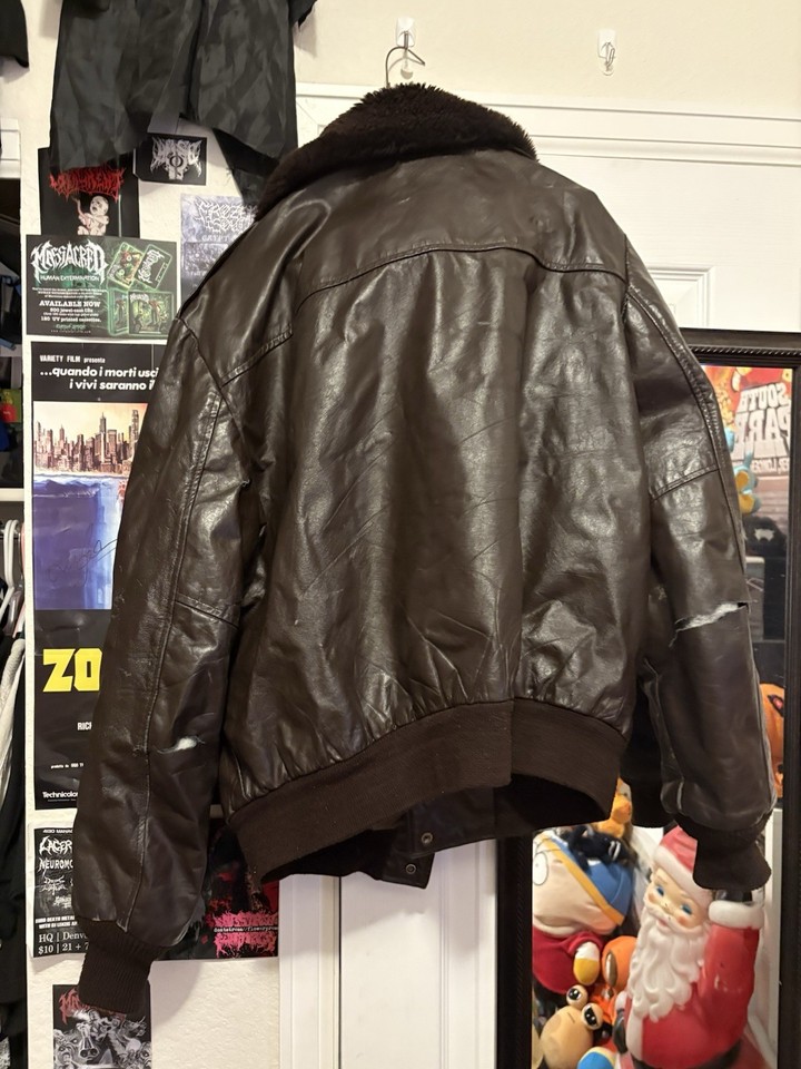 Vintage 80’s Cooper Leather Flight Jacket 46 made in USA DESCRIPTION | eBay